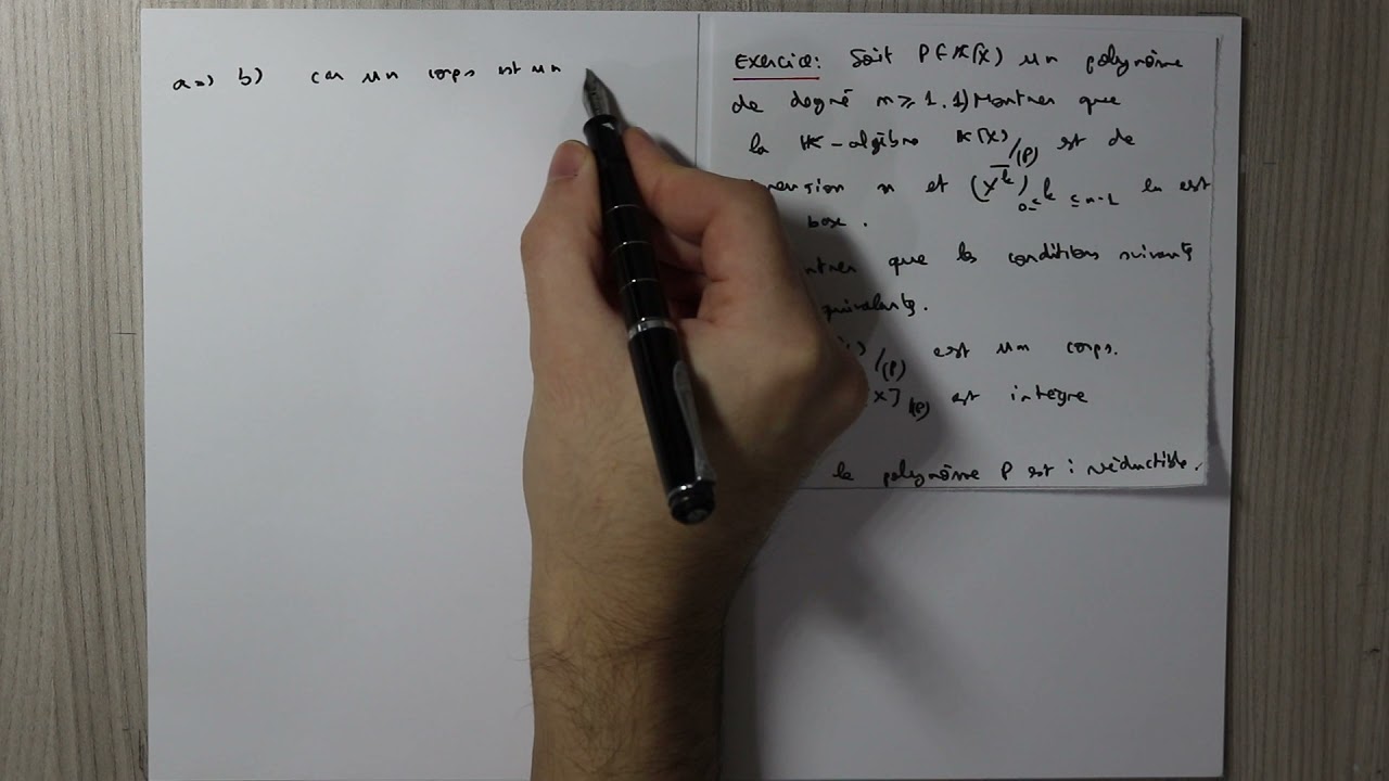 ÉTUDE DE L'ANNEAU QUOTIENT K[X]/(P) - YouTube
