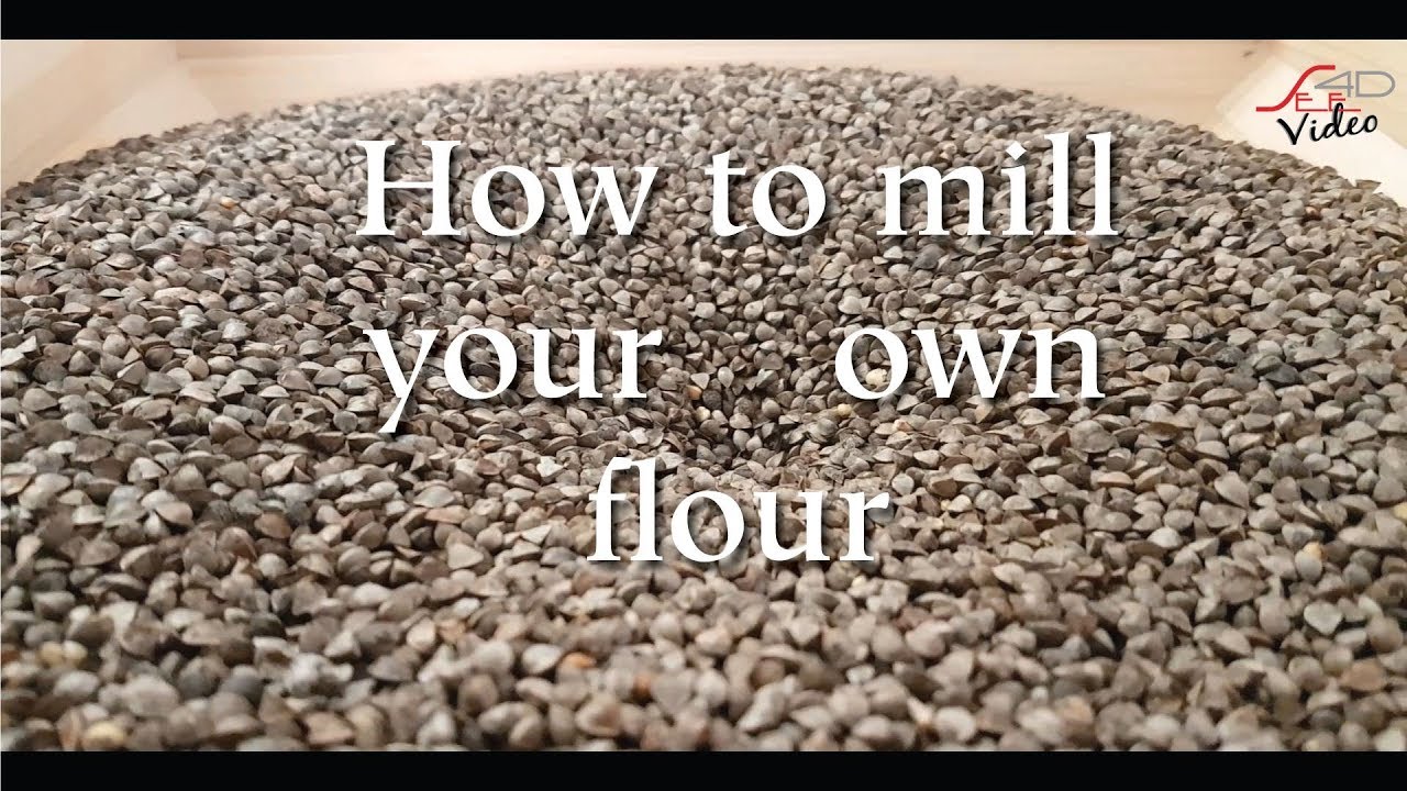 Making buckwheat and wheat flour holiday presents - YouTube