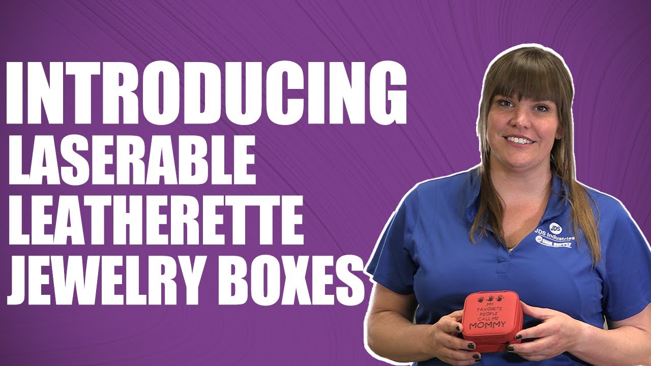 Laserable Leatherette Jewelry Boxes from JDS Industries - YouTube