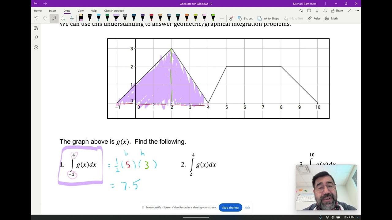 Unit 6: 6.6 Part 1: Graphical Integration Video 1 - YouTube