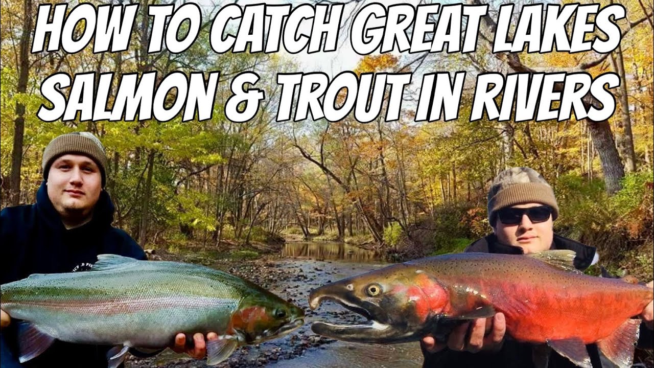 How to Catch Great Lakes Salmon & Trout in Rivers! - YouTube