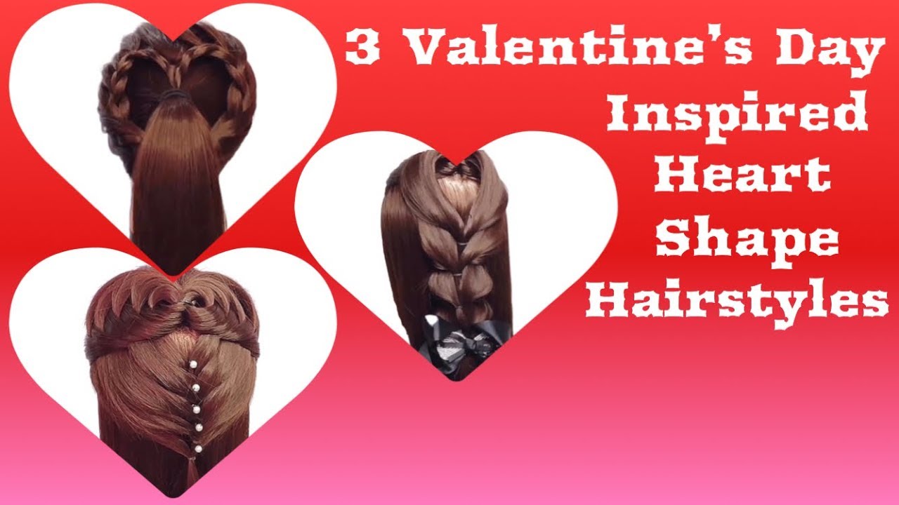 3 Valentine’s Day Inspired Heart Shape Hairstyles | Cute And Easy ...