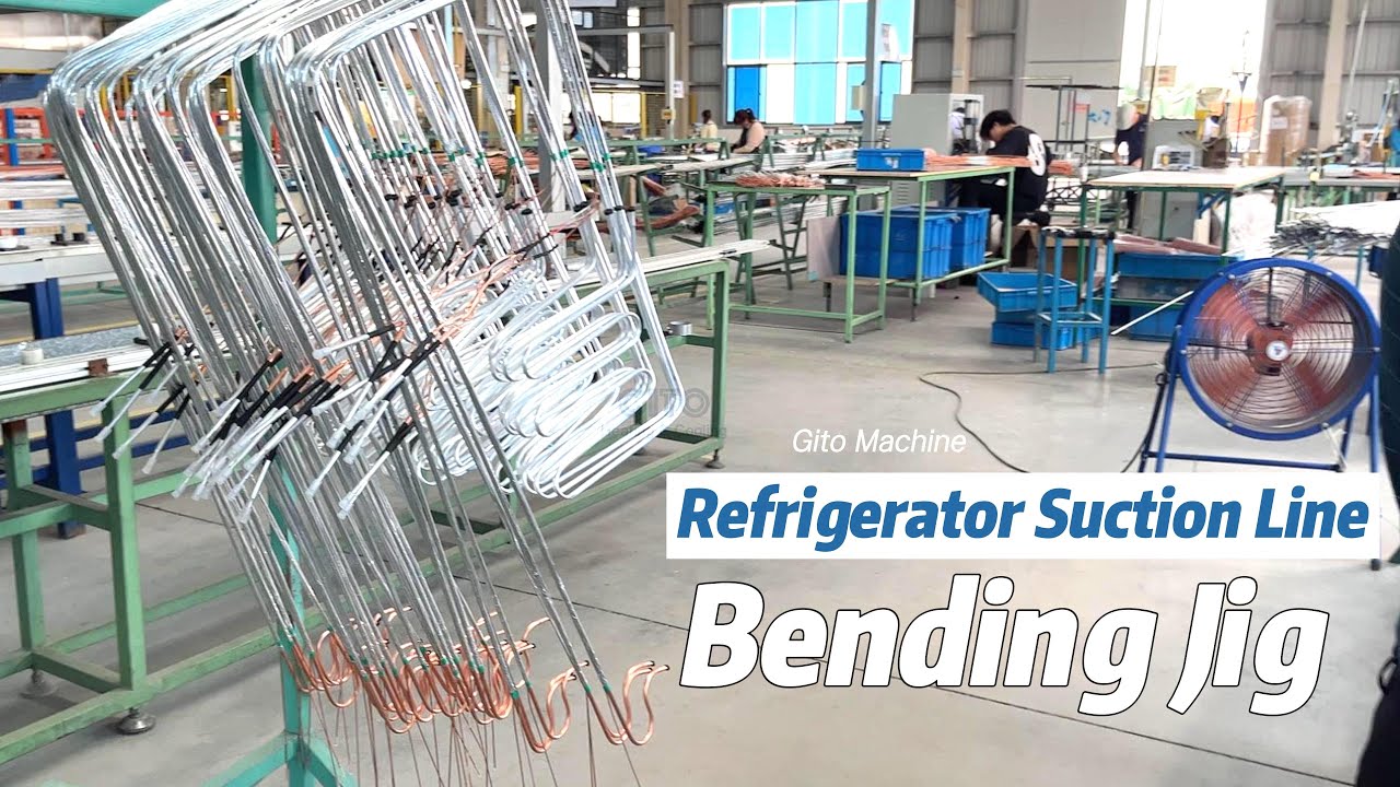 【Refrigerator Production Process】Suction Line Bending With Capillary ...