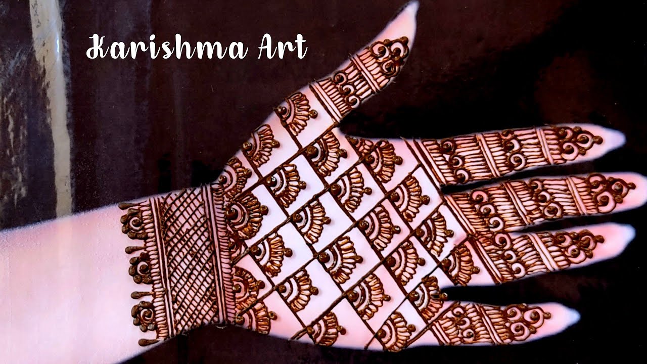 very easy trick by trick front hand mehndi design|| Simple Mehndi ...