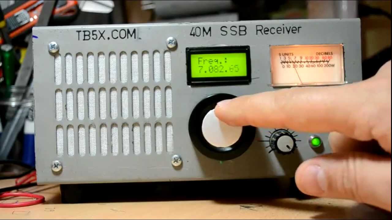Home-made 40M 7Mhz Receiver Very good signal.. TB5X.COM - YouTube