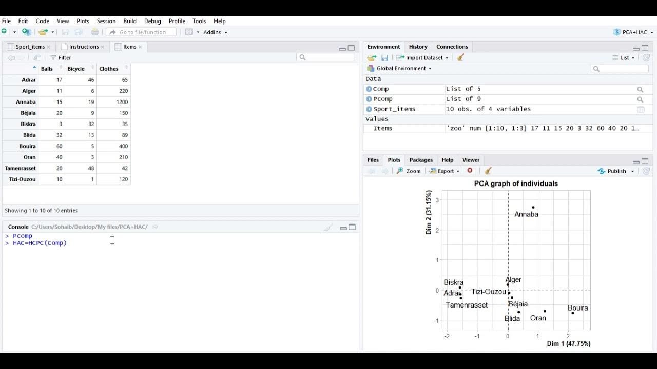 Hierarchical ascending classification using R - YouTube