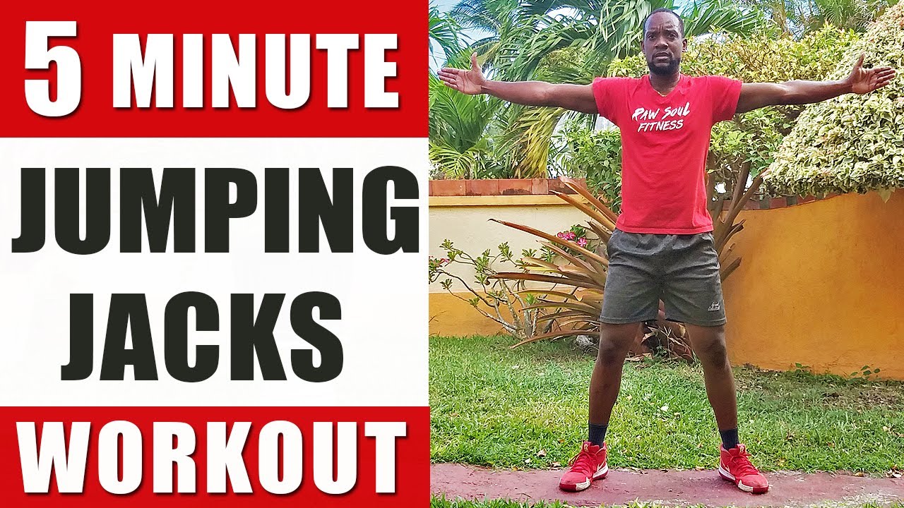 5 MINUTE JUMPING JACKS WORKOUT || At Home || No Repeat || No Rest ...