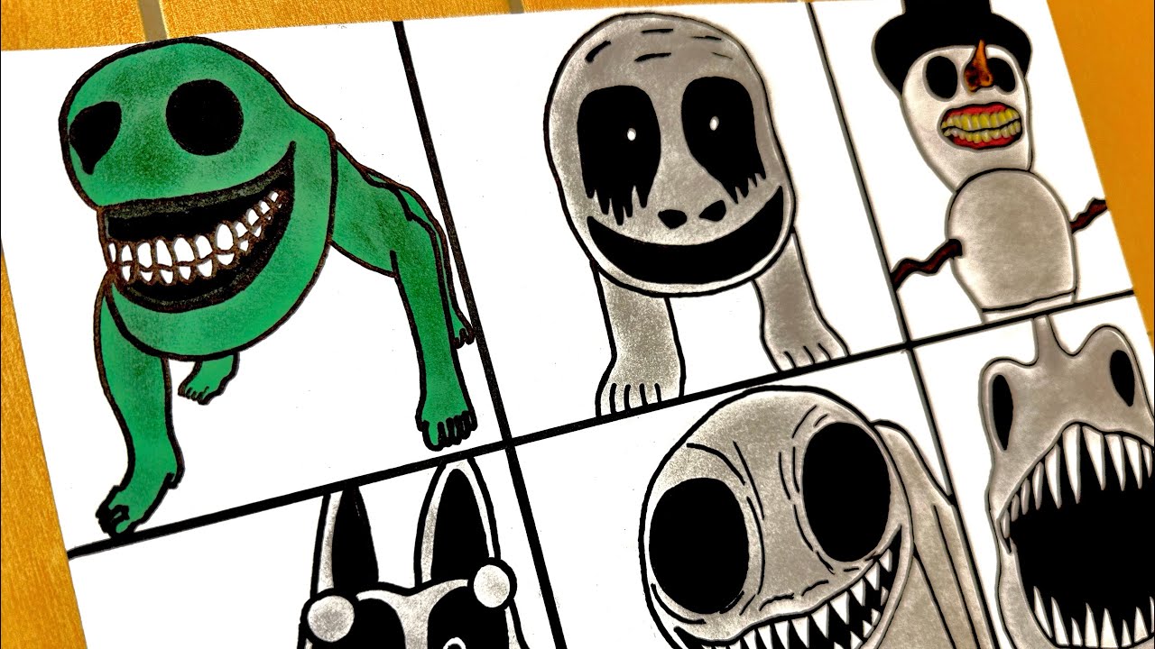Drawing ZOONOMALY NEW BOSSES! Zoonomaly Horror Game - YouTube