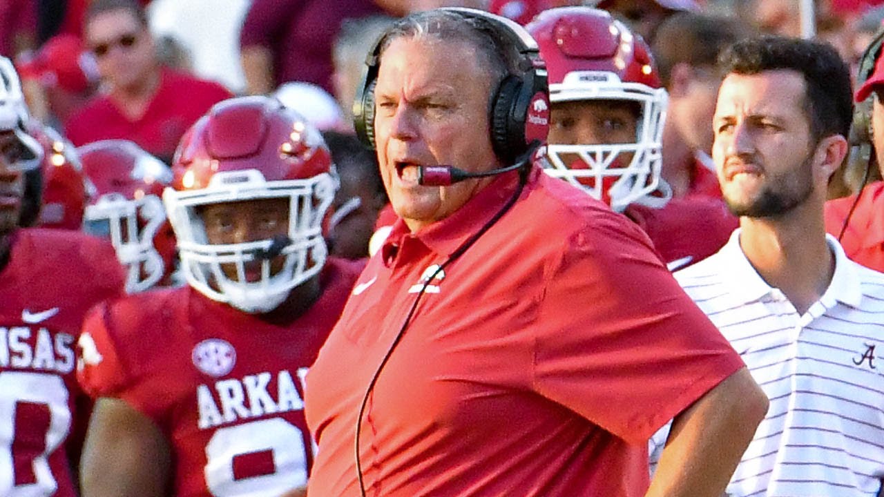 Razorbacks coach Sam Pittman on good feeling finally getting win at ...