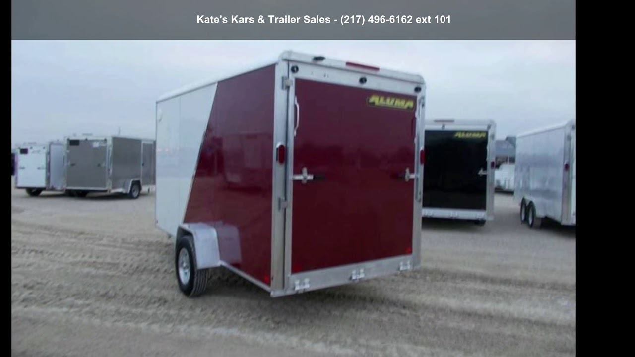 2020 Aluma AE612R 6X12 Aluminum Enclosed Trailer 78 Extra... - YouTube