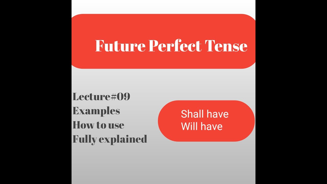 Future Perfect Tense,rules,examples,easy - YouTube