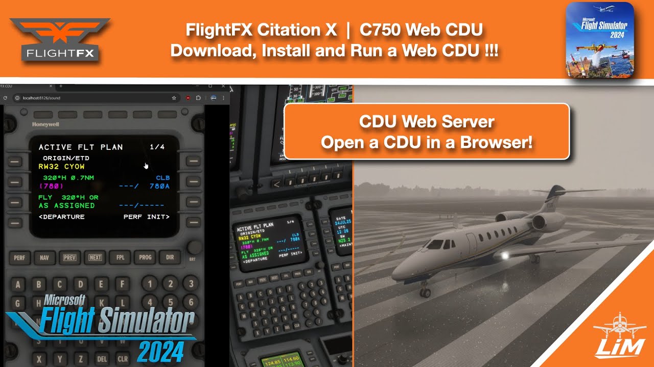 MSFS 2024 | FlightFX Citation X | C750 Web CDU - YouTube