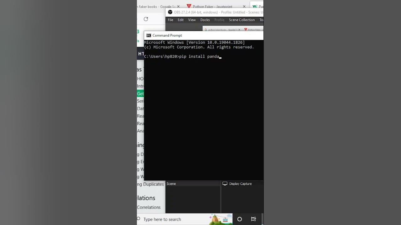 Python Pandas Installation Youtube