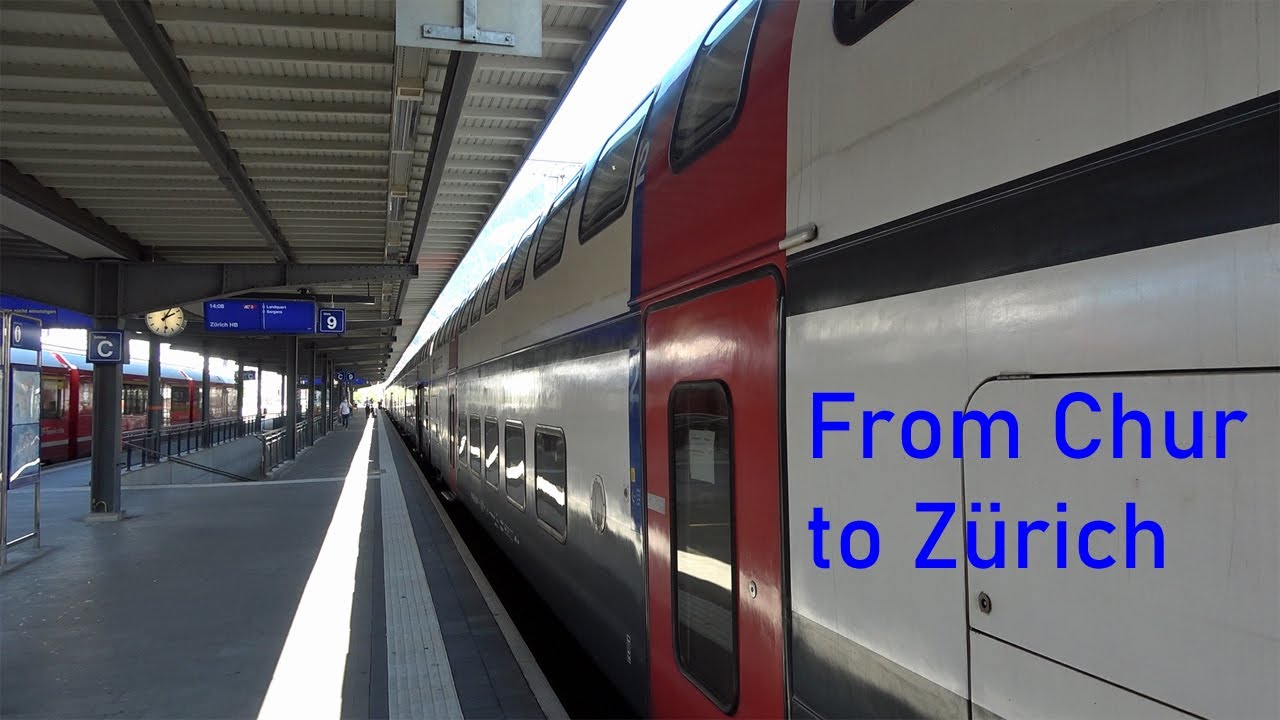 From Chur to Zurich with IC 3 train - YouTube