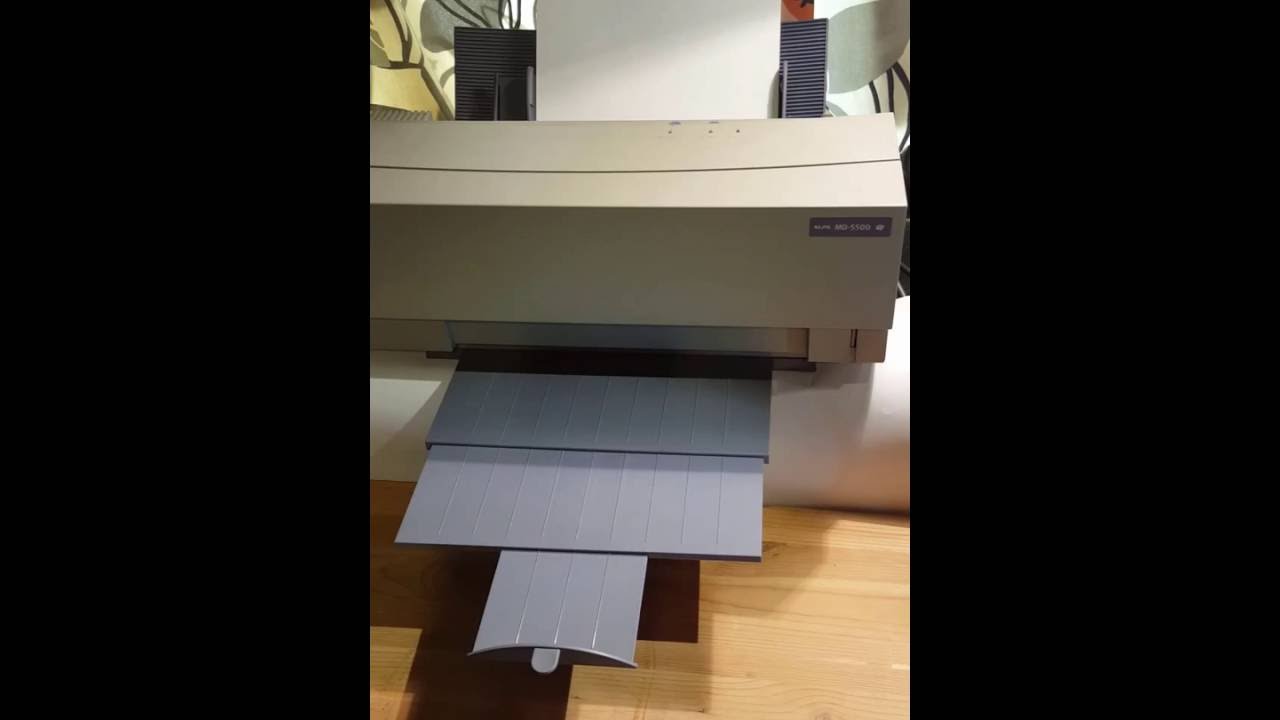 ALPS MD-5500 Thermal Printer (test page printing) - YouTube