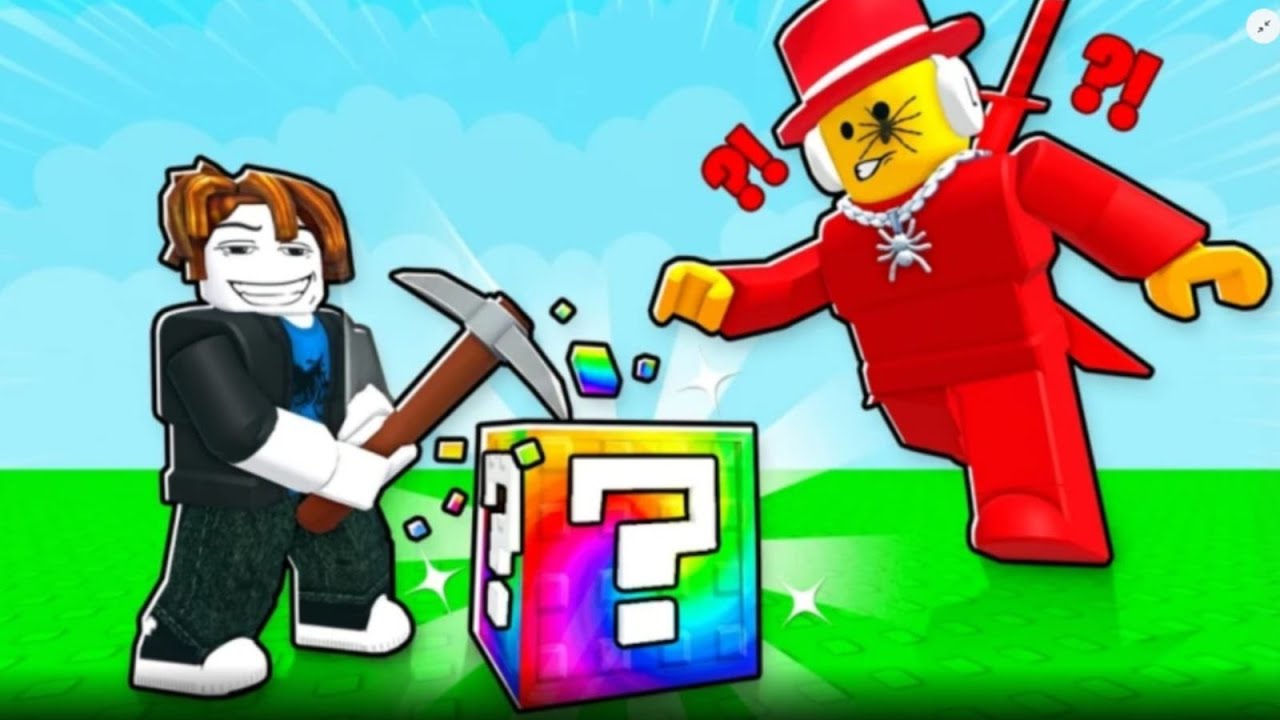 Playing Break the Lucky Blocks Roblox! - YouTube