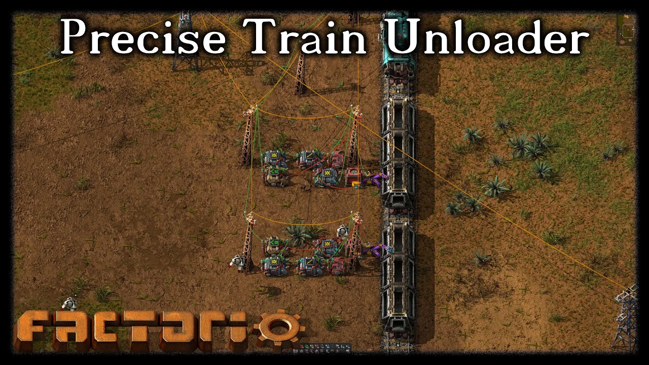 Precise Train Unloader V2 - Factorio Tutorials - YouTube