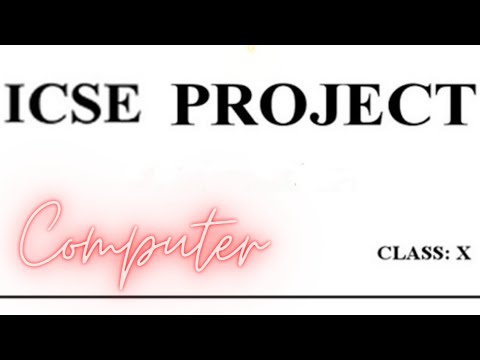 icse 10 project on computer//design ideas computer project class 10 ...