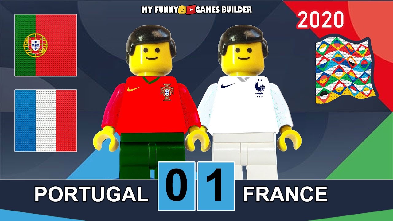 Portugal vs France 0-1 • UEFA Nations League 2020 in Lego • All Goals ...