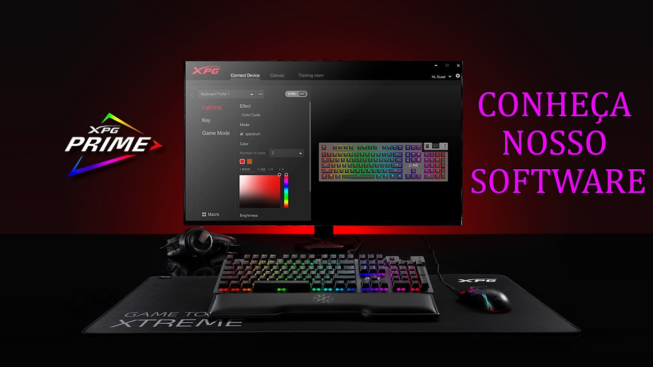 XPG Prime - O Software do teclado e mouse da XPG - YouTube