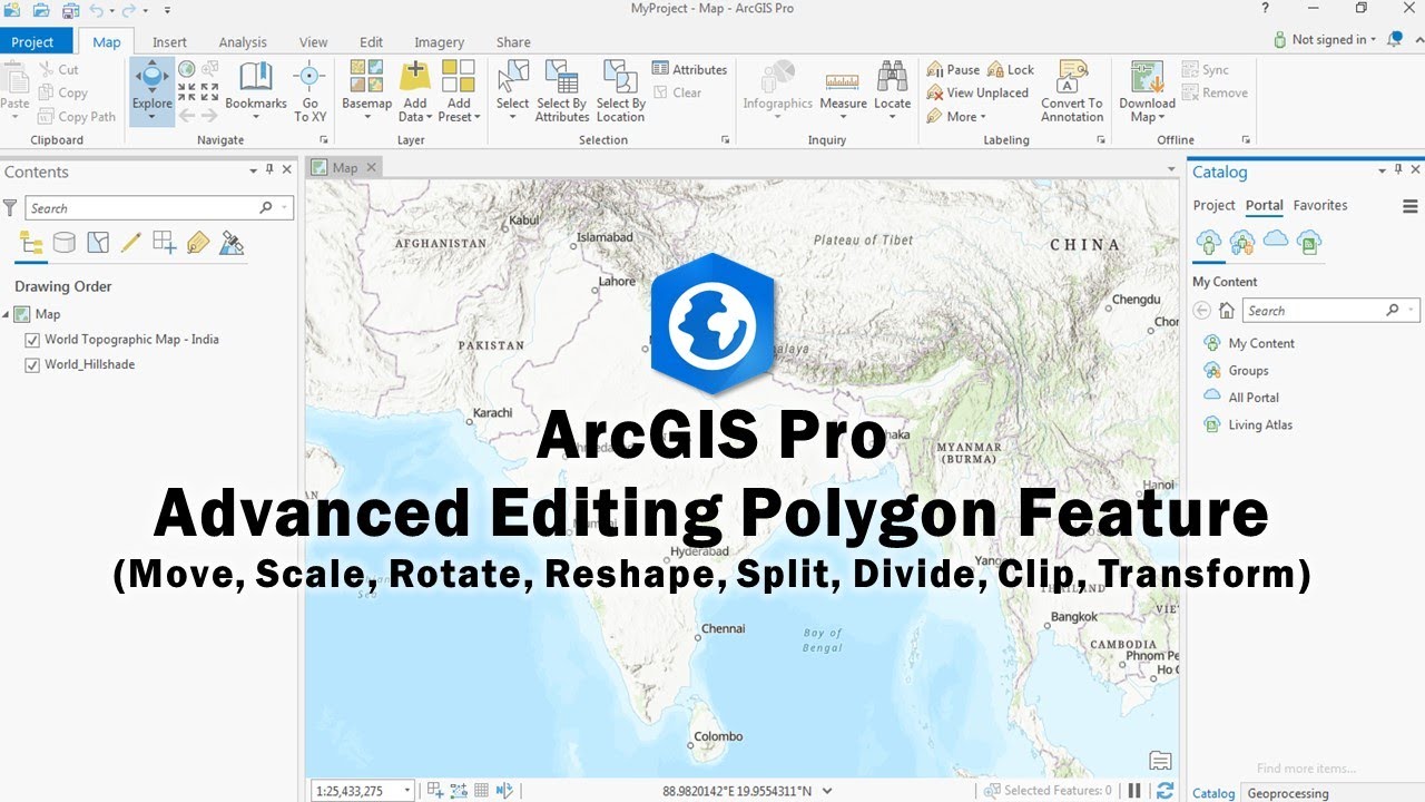 Advanced Editing Options: Polygon Feature - YouTube