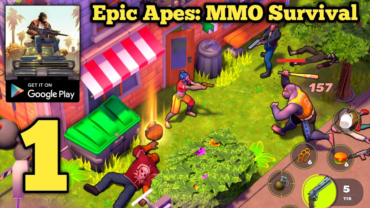 Epic Apes: MMO Survival Gameplay Walkthrough Part 1 (Android) - YouTube