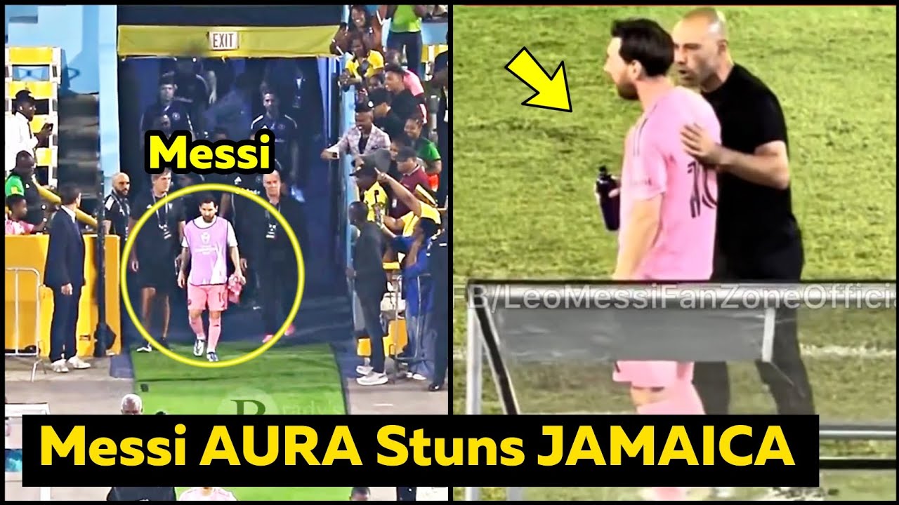 🔥Unbelievable Scenes as MESSI Steps Onto the Jamaican Pitch for the ...