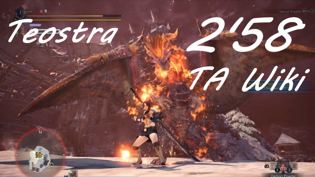 [MHW:IB PC] Tempered Teostra | Days of Ruin | Longsword | Solo | TA ...
