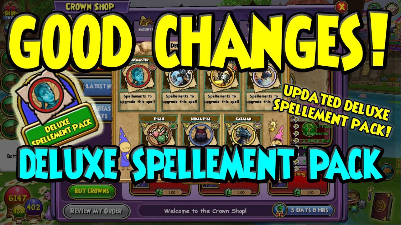Wizard101: FINALLY GOT TO OPEN ONE! - 🤑UPDATED DELUXE SPELLEMENT PACK🤑 ...