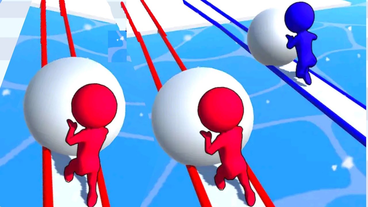 Snow Race! Ball, All Levels 1-4 Gameplay Part 1 Android iOS - YouTube