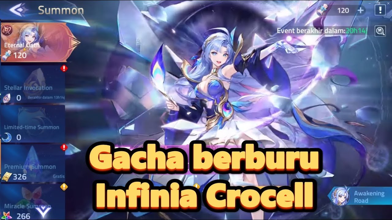 Gacha berburu hero Infinia Crocell - Mobile legends adventure - YouTube