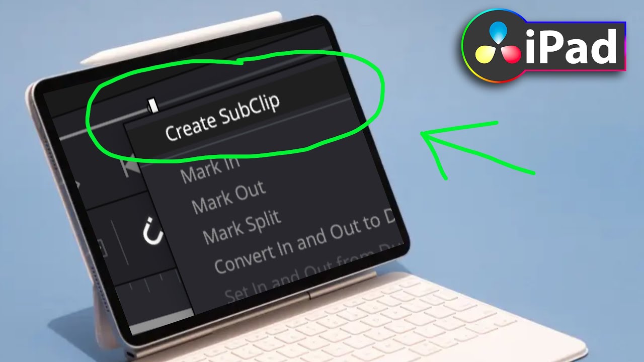 How To create Subclips in DaVinci Resolve iPad? - YouTube
