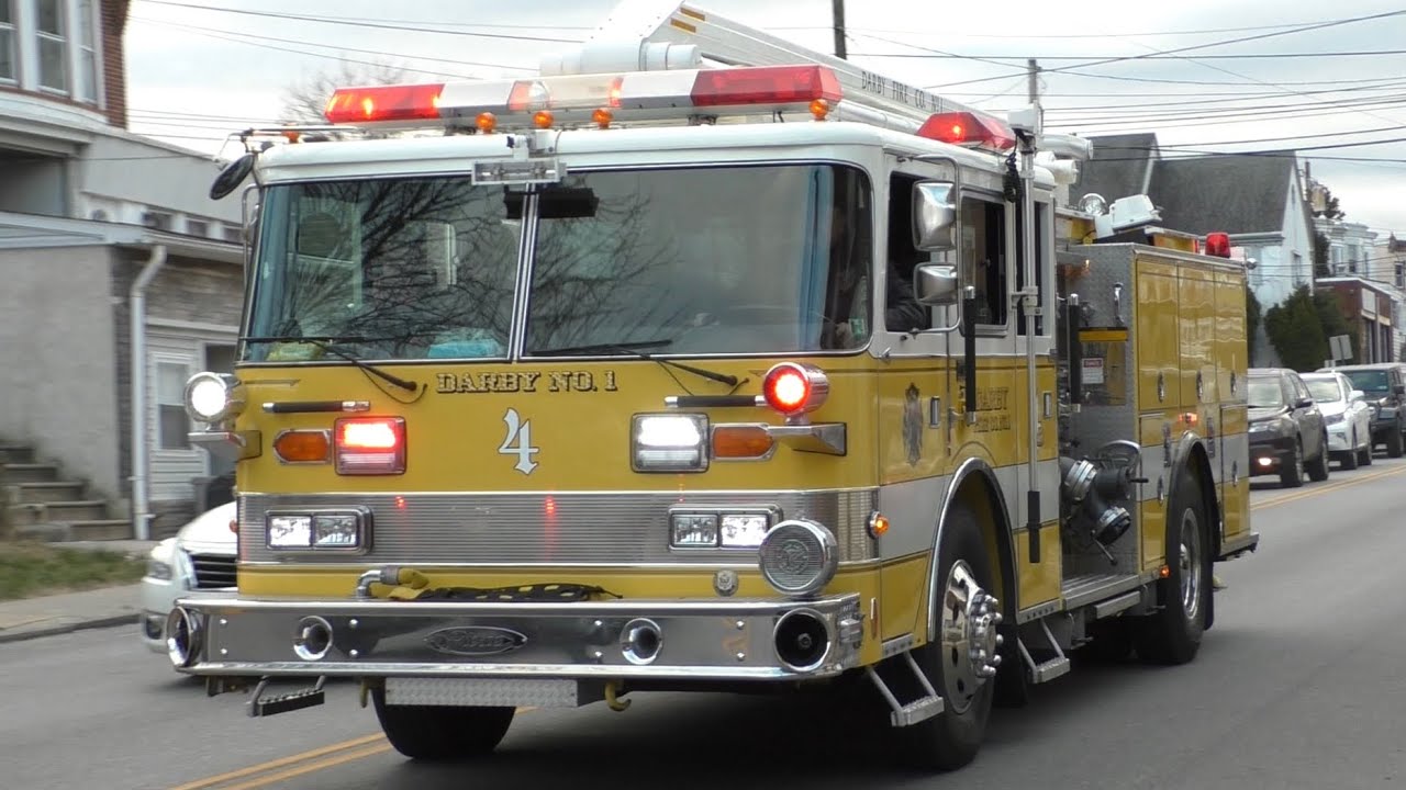 Darby Fire Company Squrt 4 Responding 1/6/21 - YouTube