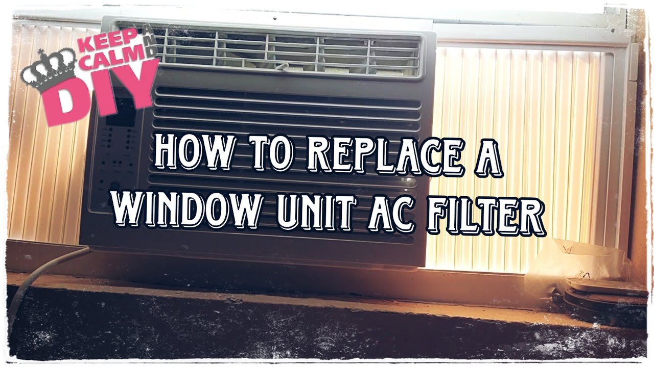 🌬How to replace a window unit AC Filter (DIY) - YouTube