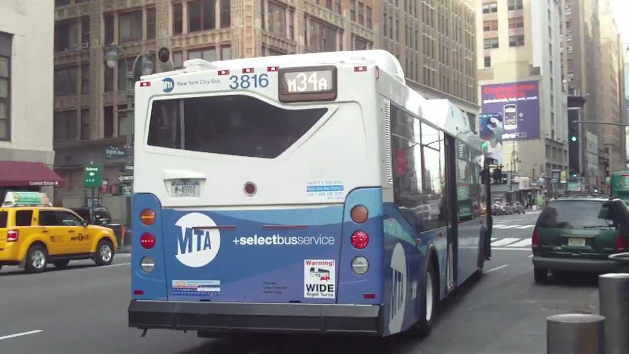 Orion VII NG Hybrid 3816 M34A +Select Bus Service+@8th Avenue/34th ...