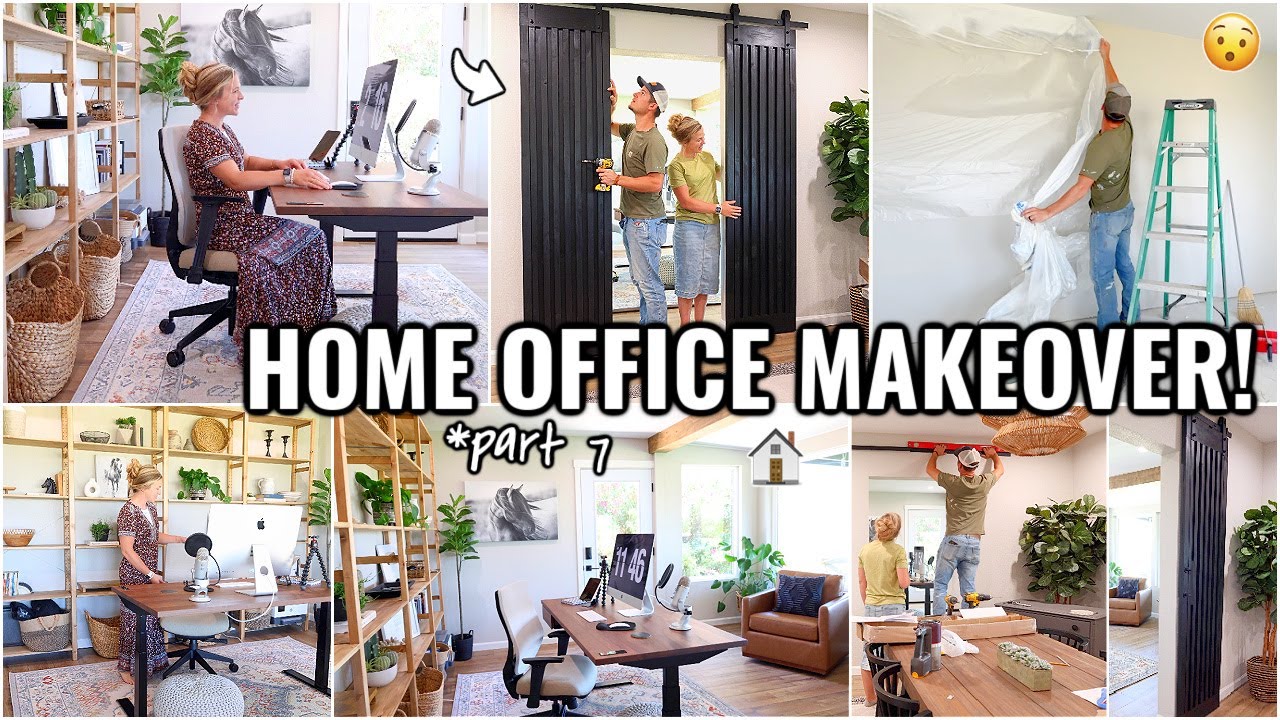 *final* HOME OFFICE MAKEOVER!!🏠 EXTREME OFFICE TRANSFORMATION Part 7 ...