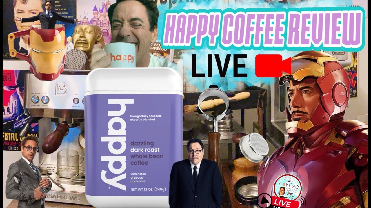 Happy Coffee dark roast Robert Downey Jr's #coffee Live Stream Review ...