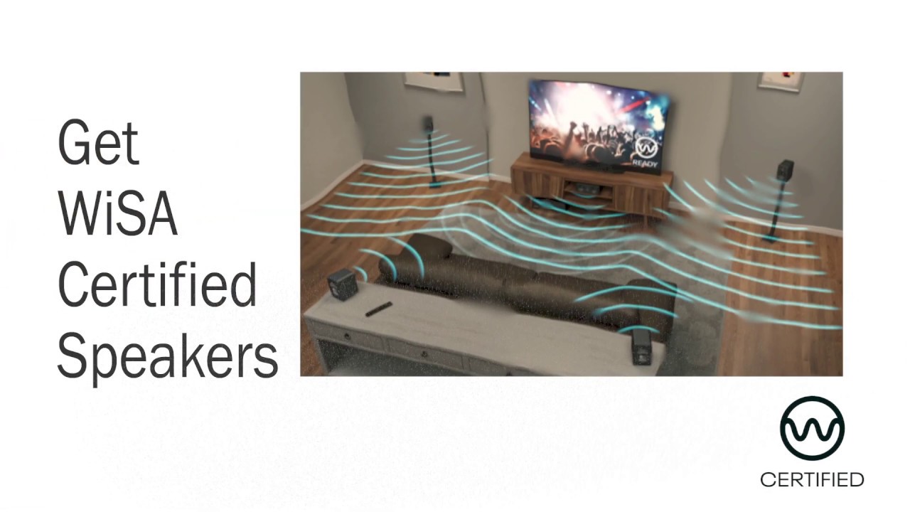 Get WiSA Certified Speakers, Wall of Sound and Room of Sound - YouTube
