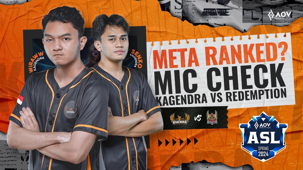 Meta ranked di ASL ? - Mic Check Kagendra vs Redemption ASL 2024 Spring ...