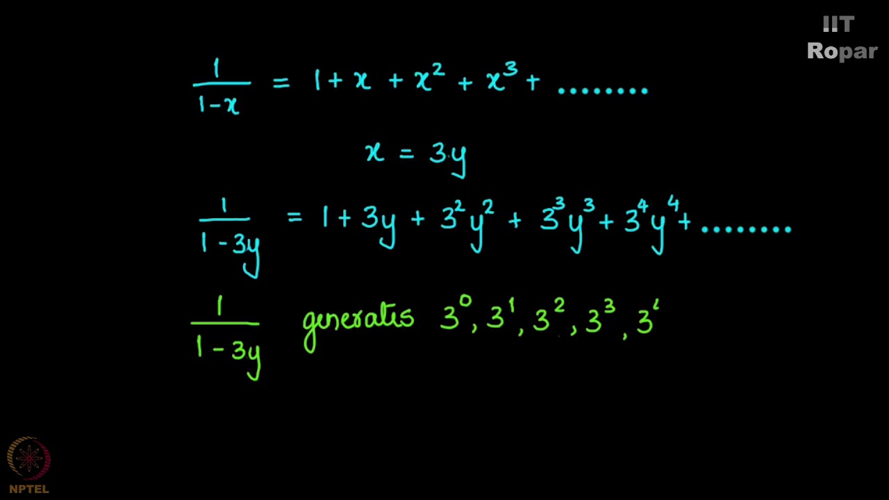 Generating Function Examples Part 2 YouTube