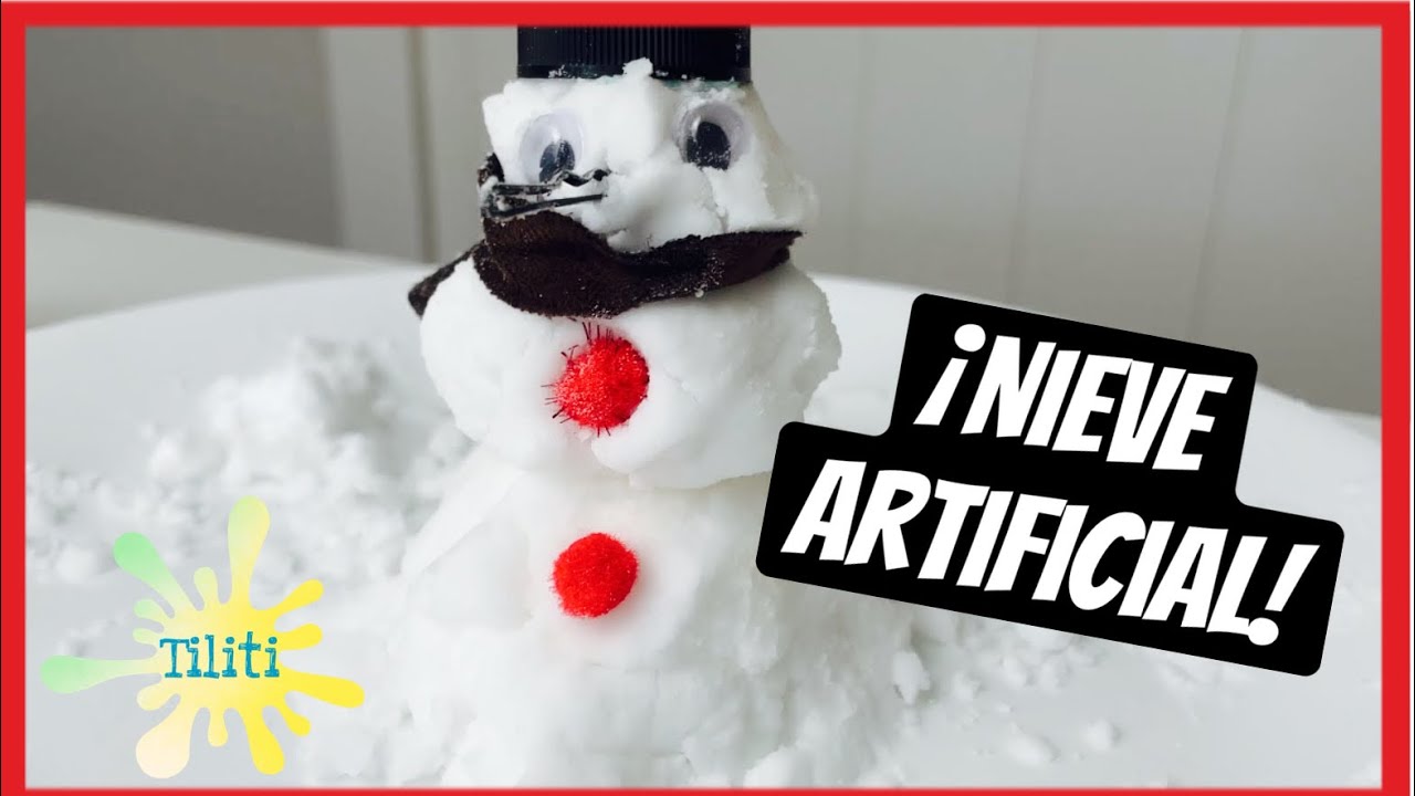 Experimento & Manualidad - COMO hacer Nieve Artificial FACIL & Muñeco ...