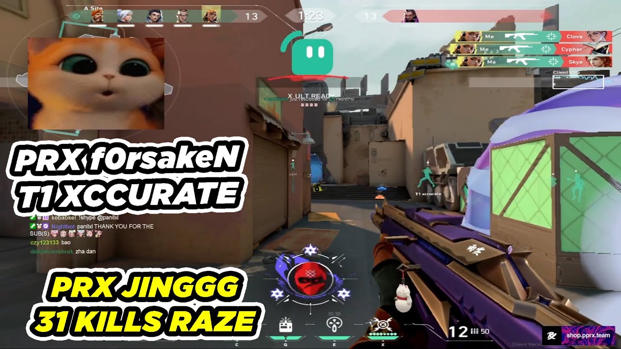 PRX JINGGG 31 KILLS WITH RAZE RANKED TEAM PRX f0rsakeN & T1 XCCURATE - YouTube