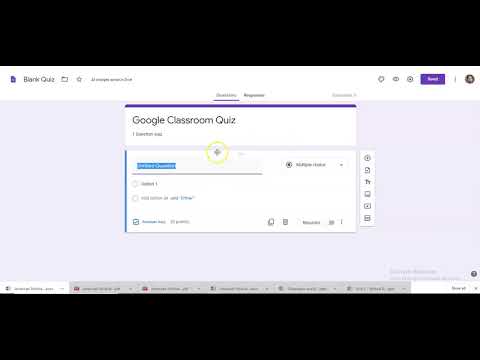 How to Create a Quiz on Google Classroom - YouTube