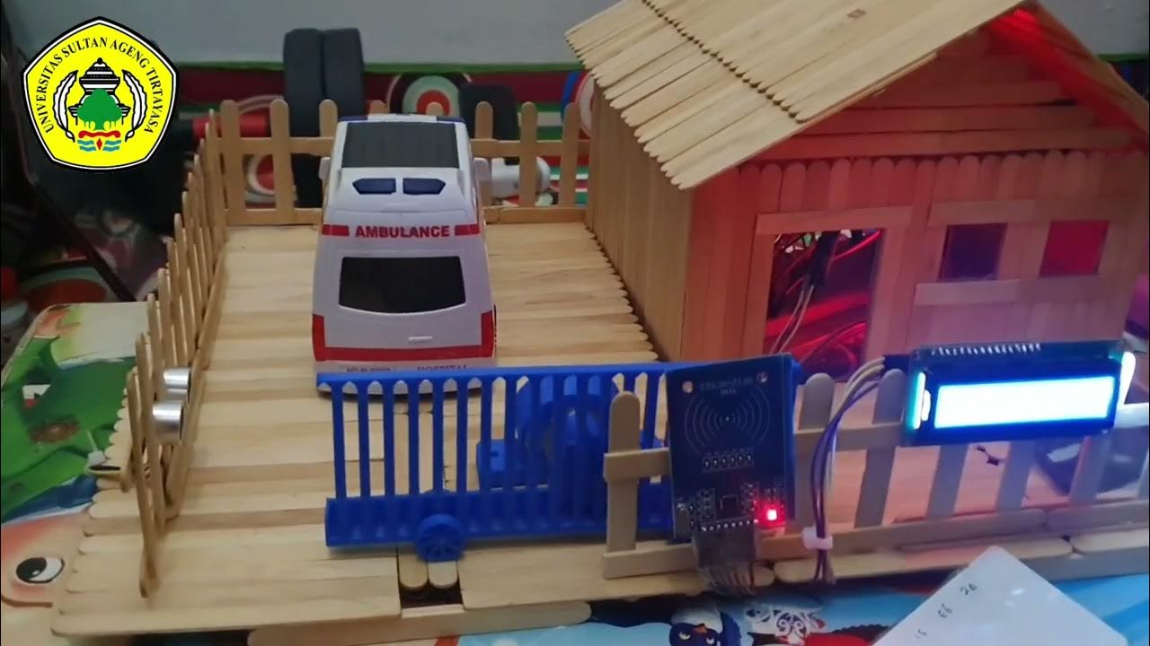 PROTOTYPE PAGAR RUMAH OTOMATIS BERBASIS IOT DAN SENSOR ULTRASONIK - YouTube