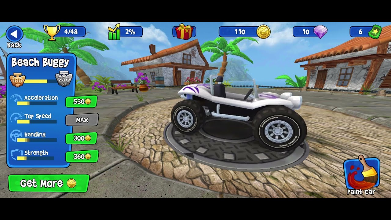 Beach Baggy Racing - MAX TOP SPEED & STRENGTH (Gameplay - #5) - YouTube