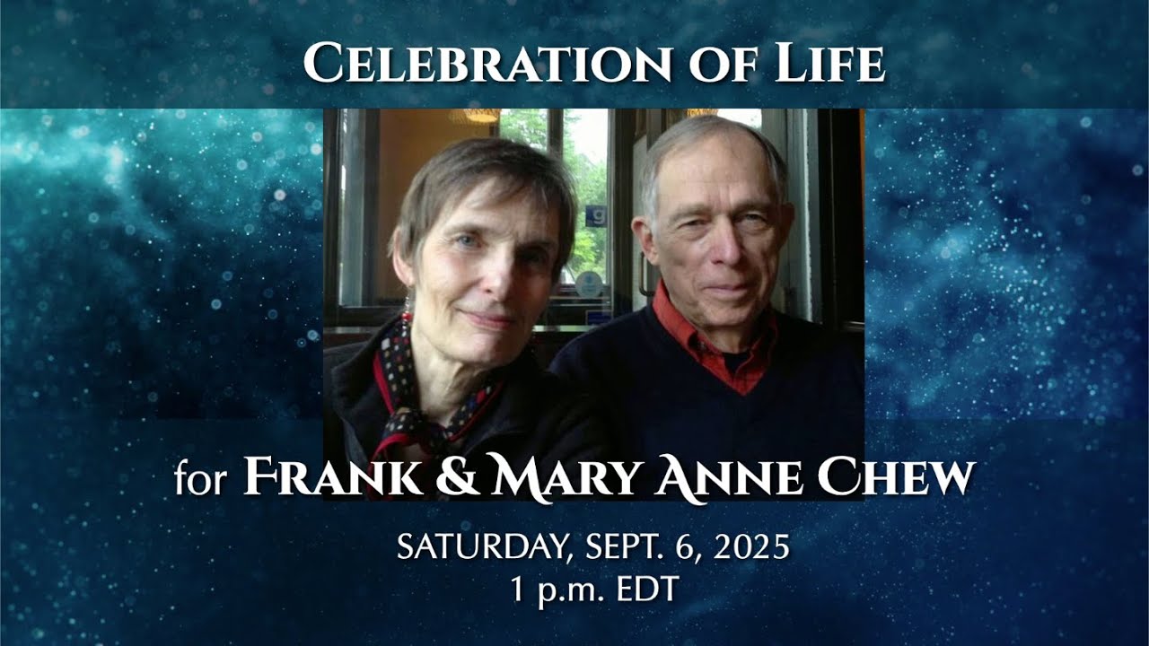 9/6/25 Frank & Mary Anne Chew - Celebration of Life - YouTube