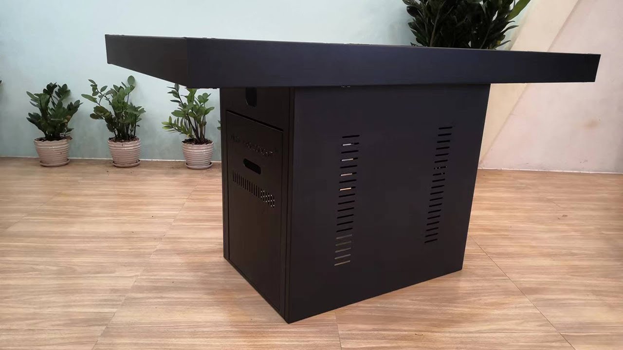 Smokeless BBQ Table Base - MEDA BBQ CONCEPT - YouTube