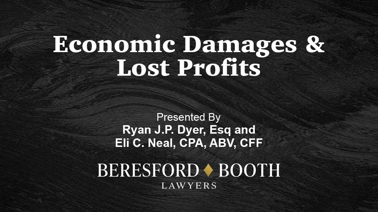 Economic Damages & Lost Profits - YouTube
