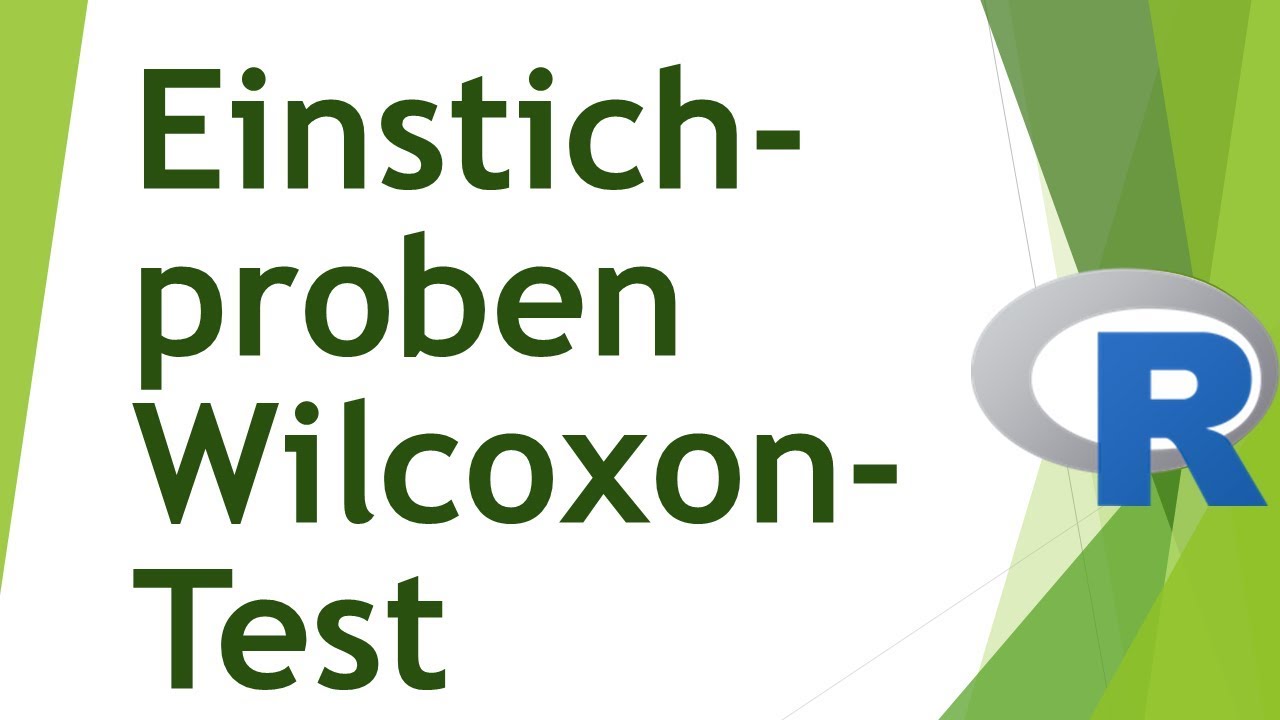 Einstichproben-Wilcoxon-Test in R - Daten analysieren in R (01) - YouTube