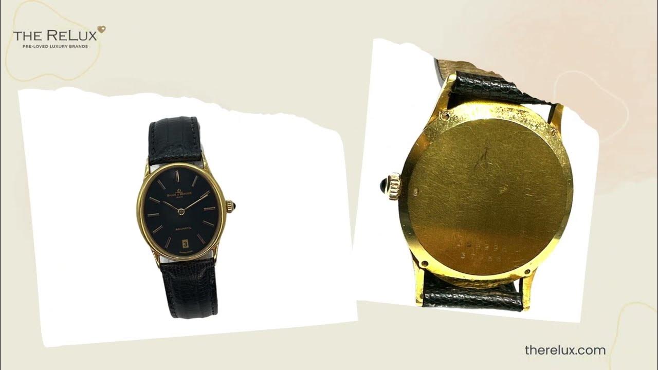 Baume & Mercier Ellipse 18K Yellow Gold Men's Watch - Ref. 37066 | The Relux - YouTube